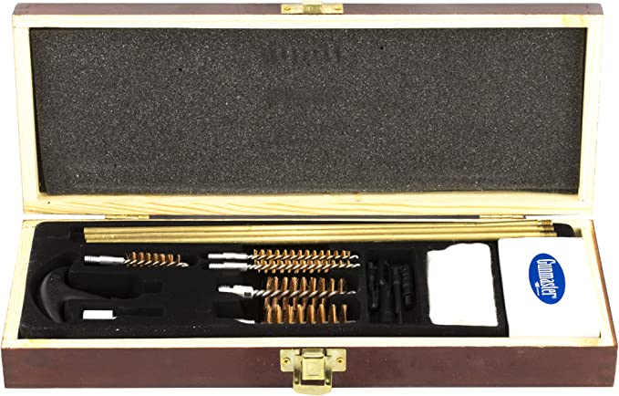 Gunmaster Universal Gun Cleaning Kit with Aluminum Case (18-Piece), Mu